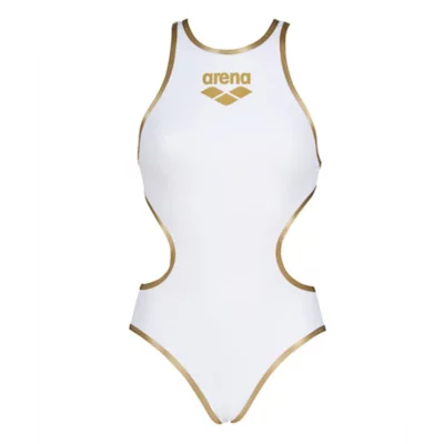 Maillot De Bain 1 Pièce Femme One Biglogo Blanc ARENA | INTERSPORT