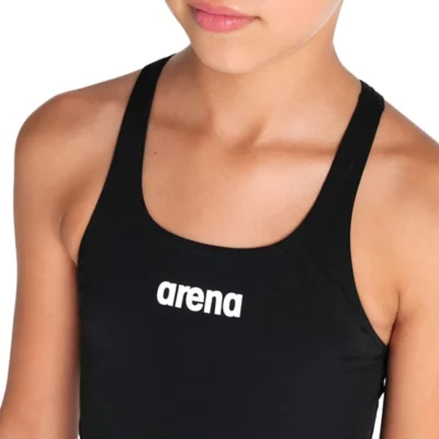 Maillot De Bain 1 Pièce Fille GIRL'S TEAM SWIMSUIT SWIM PRO SOLID Noir ...