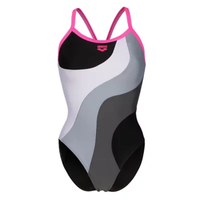 Maillot De Bain 1 Pièce Femme Multi Slices Noir et gris ARENA | INTERSPORT