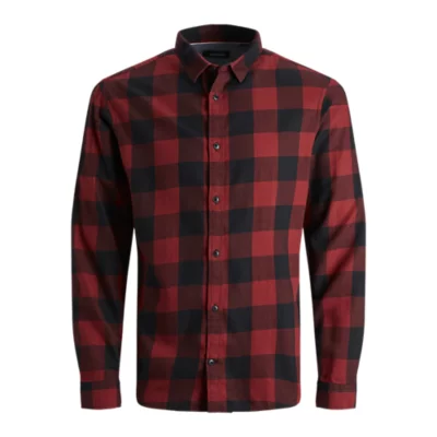 Chemise À Manches Longues Homme Gingham JACK JONES | INTERSPORT