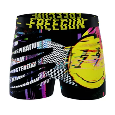 Boxer Homme Smiley Multicolore FREEGUN | INTERSPORT