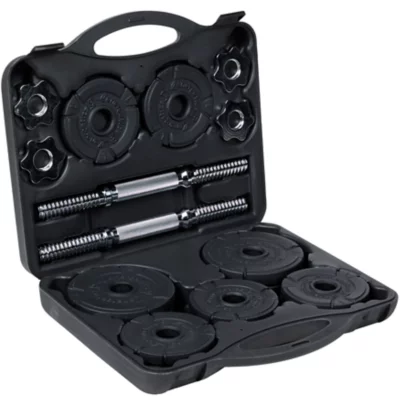 Kit D'haltères CI 20 Kg (28mm) S Avec Mallette Noir ENERGETICS | INTERSPORT