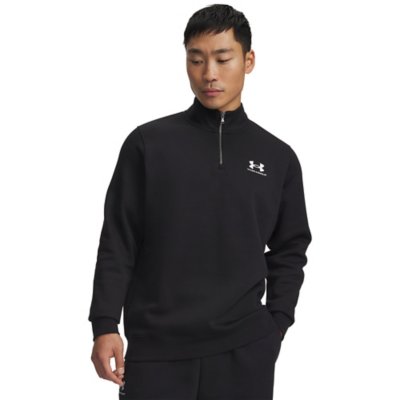 Sweatshirt Zippé Homme Icon Fleece Noir et blanc UNDER ARMOUR | INTERSPORT