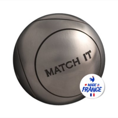 3 Boules De Pétanque Compétition Match IT Strie 1 D73/700G GRIS OBUT ...