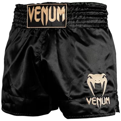 Short De Boxe Homme De Muay Thai Class Noir et blanc VENUM | INTERSPORT