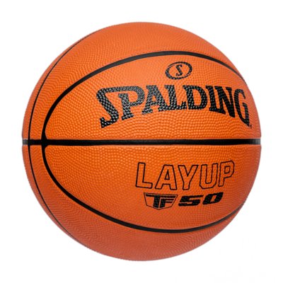 Ballon De Basketball LAYUP TF-50 SZ7 RUBBER BA ORANGE SPALDING | INTERSPORT