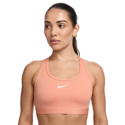 Brassière De Training Femme Dri-FIT Swoosh Orange et blanc NIKE ...