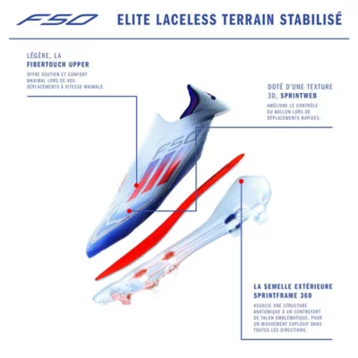 Chaussures De Football Moulées Homme F50 Elite FG Blanc ADIDAS | INTERSPORT