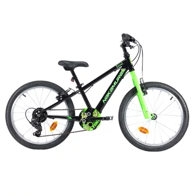 Vélo Enfant 20 Pouces 5-8 Ans Zak Evo Kid Noir et vert NAKAMURA ...